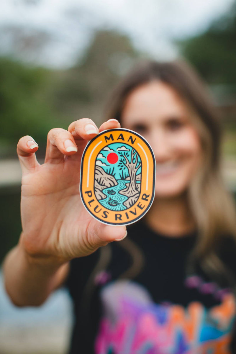 Tubing Hill Country Sticker – ManPlusRiver