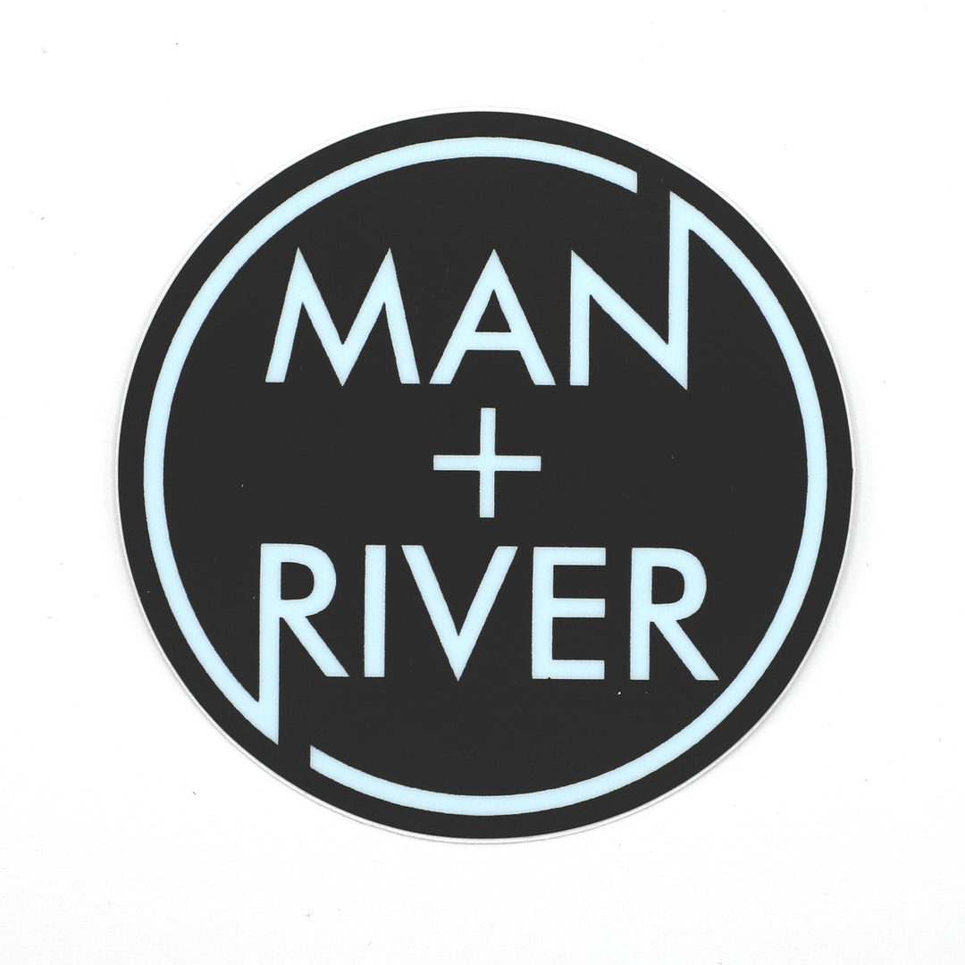 M+R Blue Circle Logo Sticker – ManPlusRiver