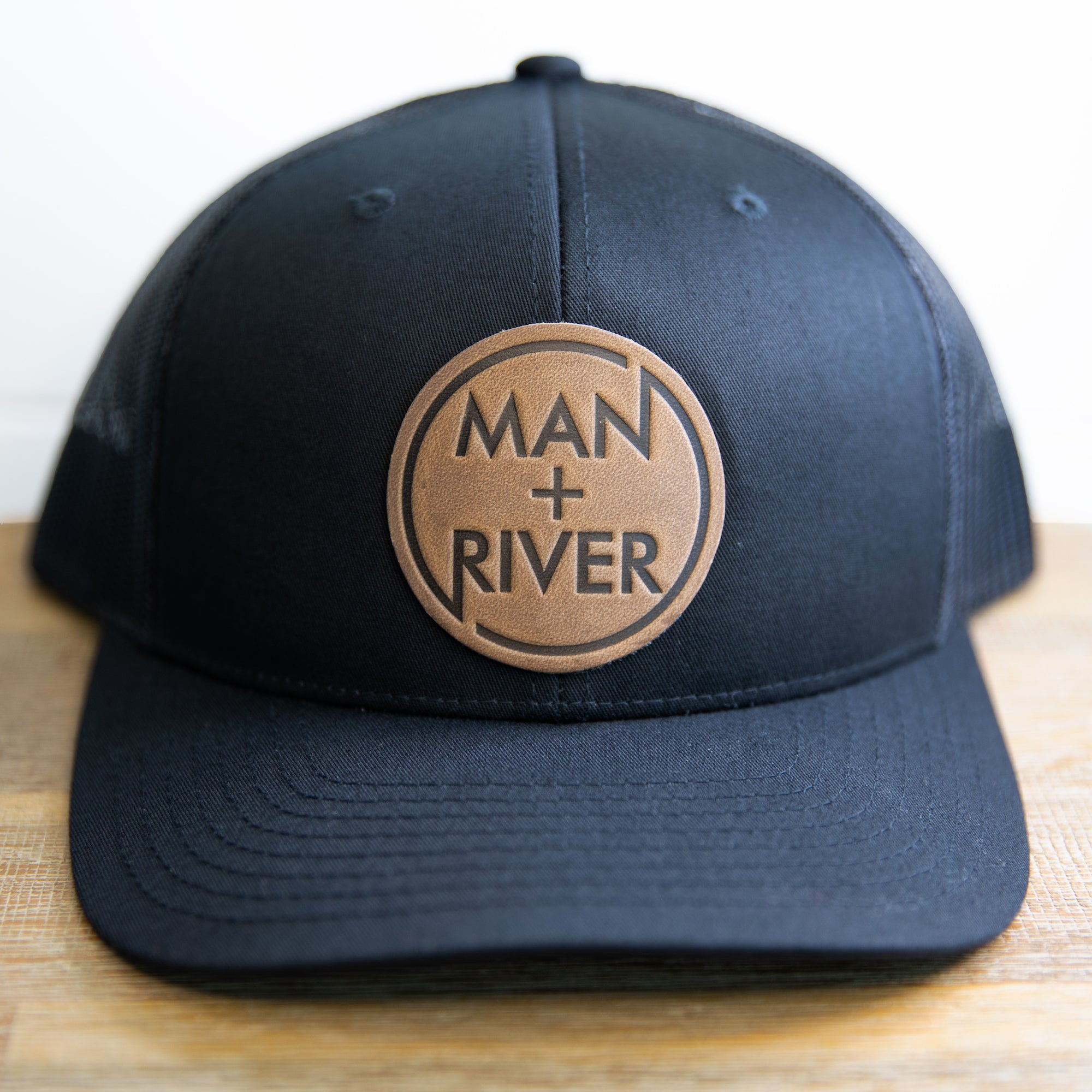 Circle Leather Patch Hat – ManPlusRiver