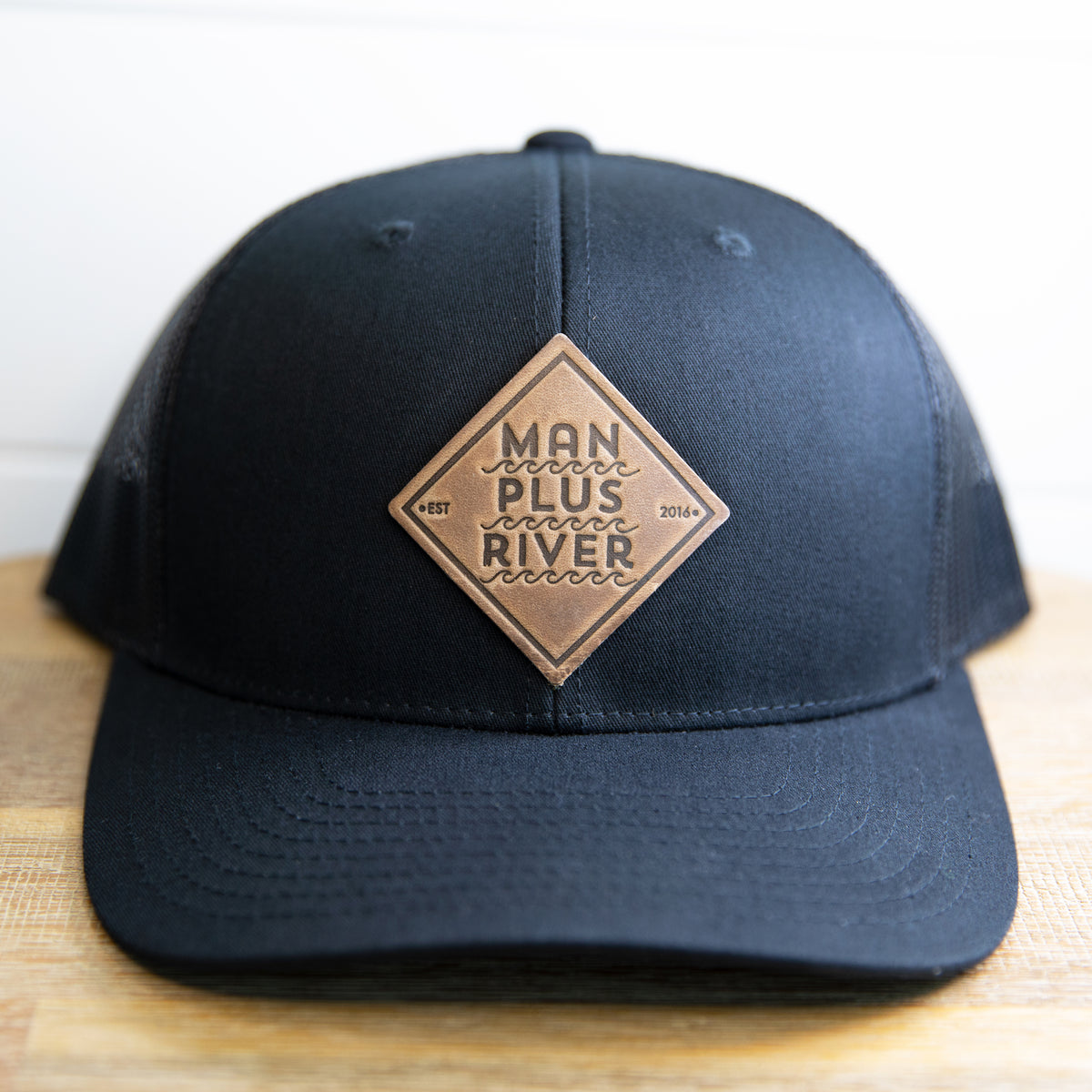 M+R Square Leather Patch Hat – ManPlusRiver